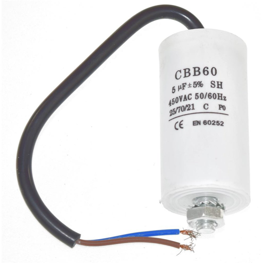 Buy Universal 5UF Capacitor with 19cm Cable Connectors online