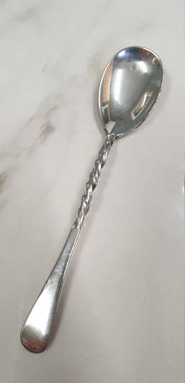 Buy Antique Spiral Arm Salt Spoon Online