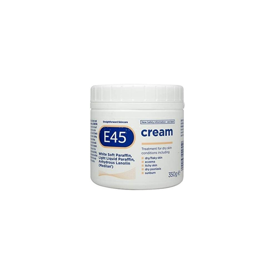 Buy E45 Dermatological Moisturising Cream Tub, 350g Online