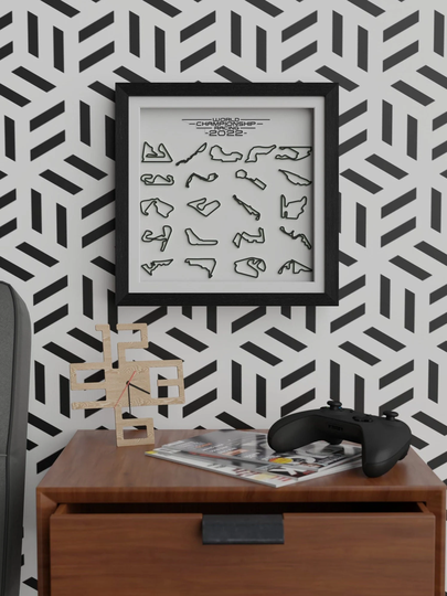 Buy 2022 F1 Grand Prix Season Collection | Framed Print 2-Tone Colour ...