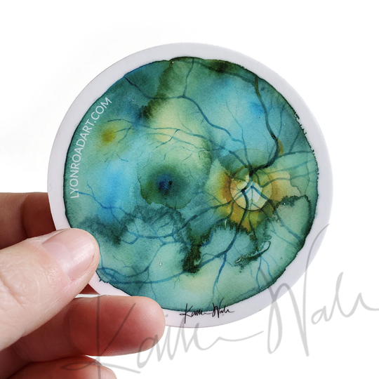 Buy Set Of 3 Retina Watercolor Art Stickers Online