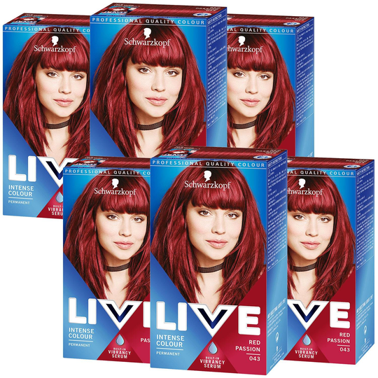 Buy Schwarzkopf Live Intense Colour Permanent Hair Dye Red Passion ...