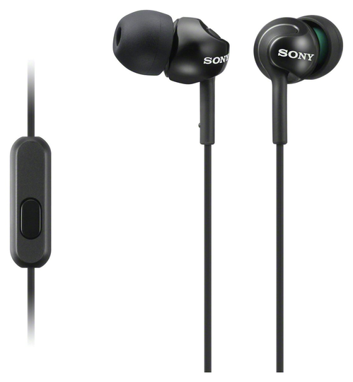 Buy Sony MDR EX110AP In-Ear Wired Headphones - Black online | Jedsound.com