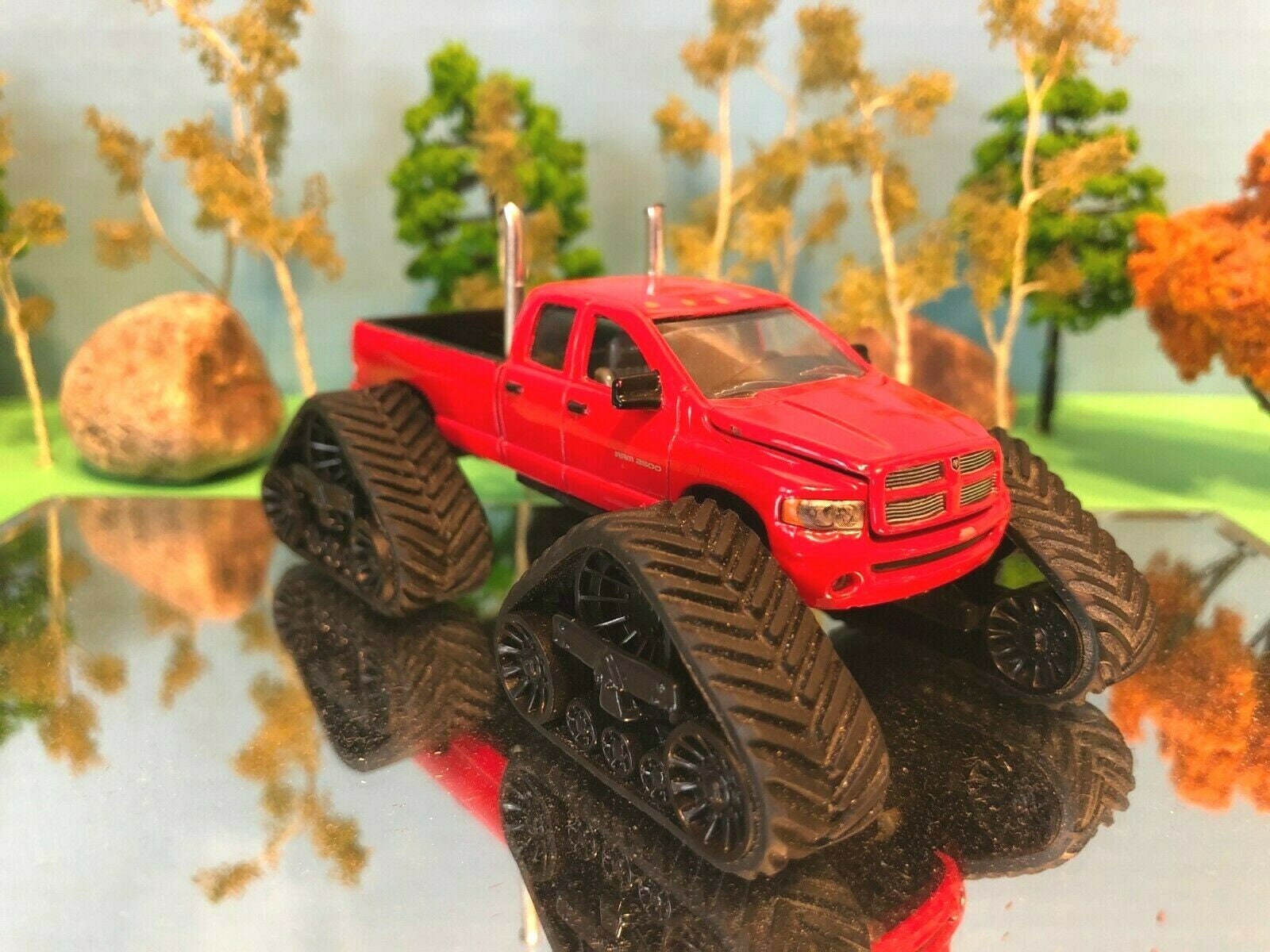 Buy 1/64 Custom Lifted, Dodge Ram 2500, Ertl, Quad Trac, Dual Exhaust ...