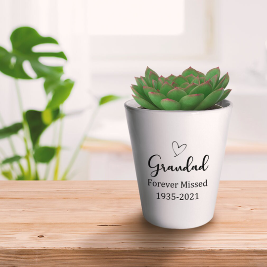 Buy Memorial Gift, Plant Pot, Personalised Bereavement Sympathy Family ...