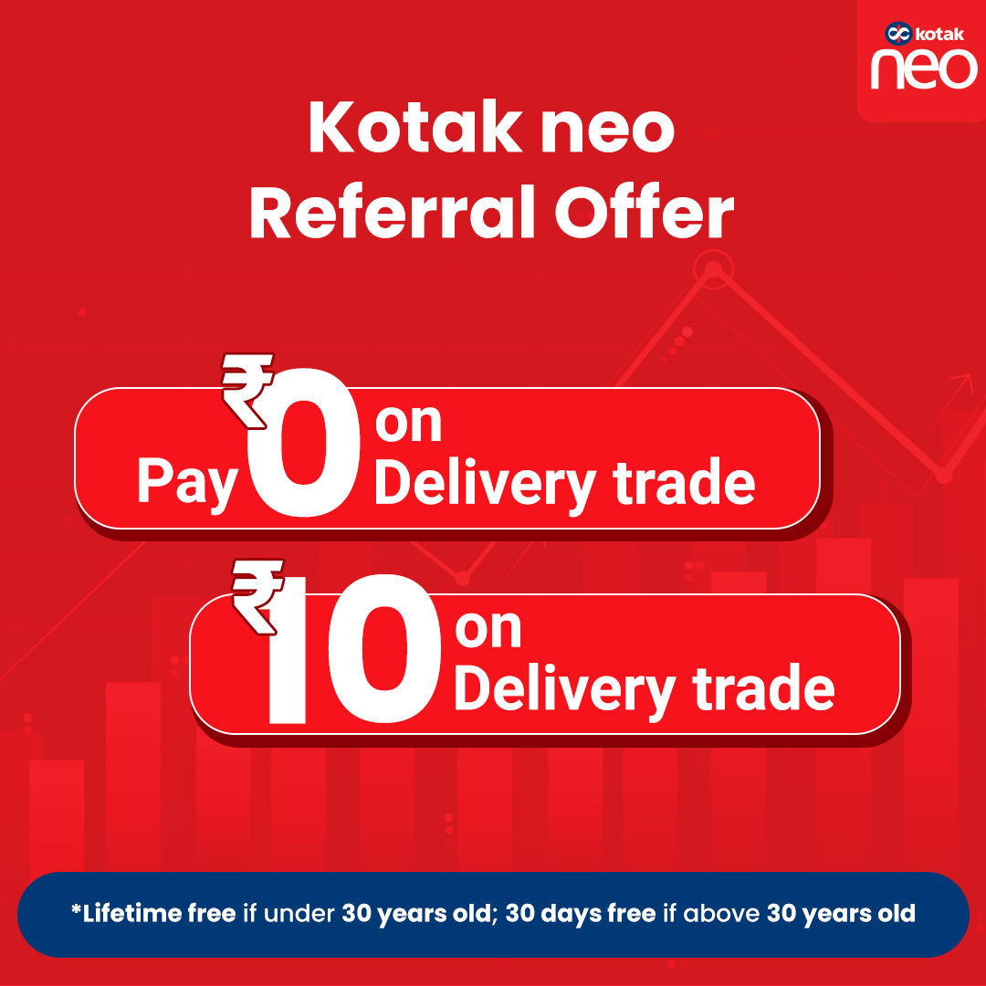 Kotak Neo Referral Offer - Free Demat & 0 AMC (Save Rs. 299)