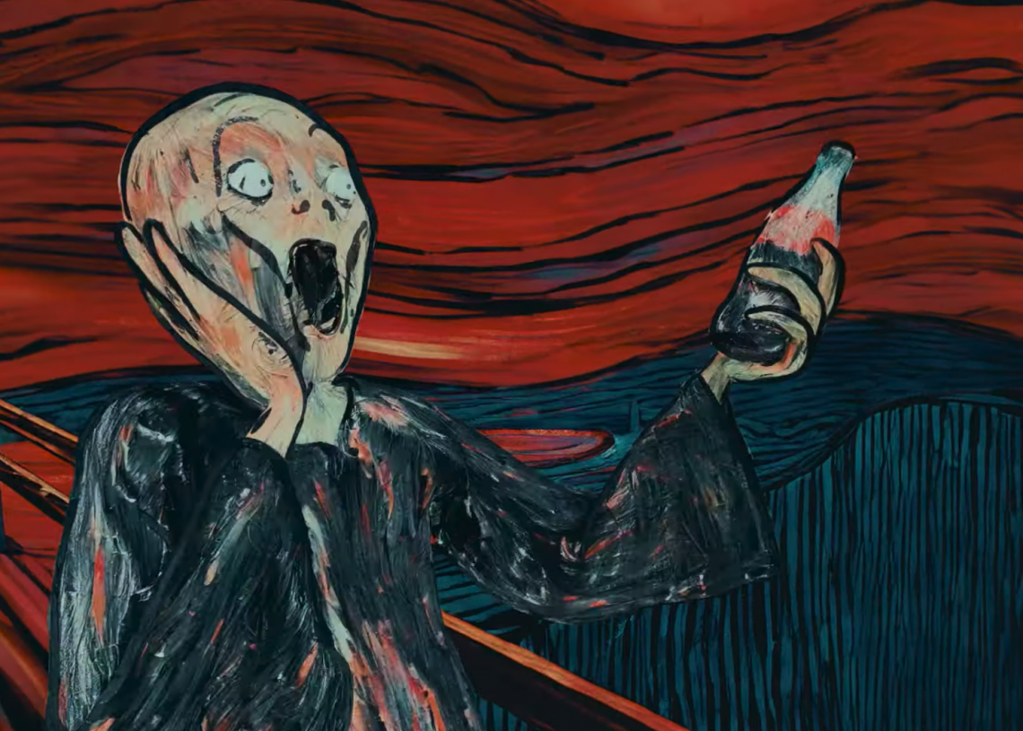 El arte cobra vida de forma literal en este spot de Coca Cola - Gràffica