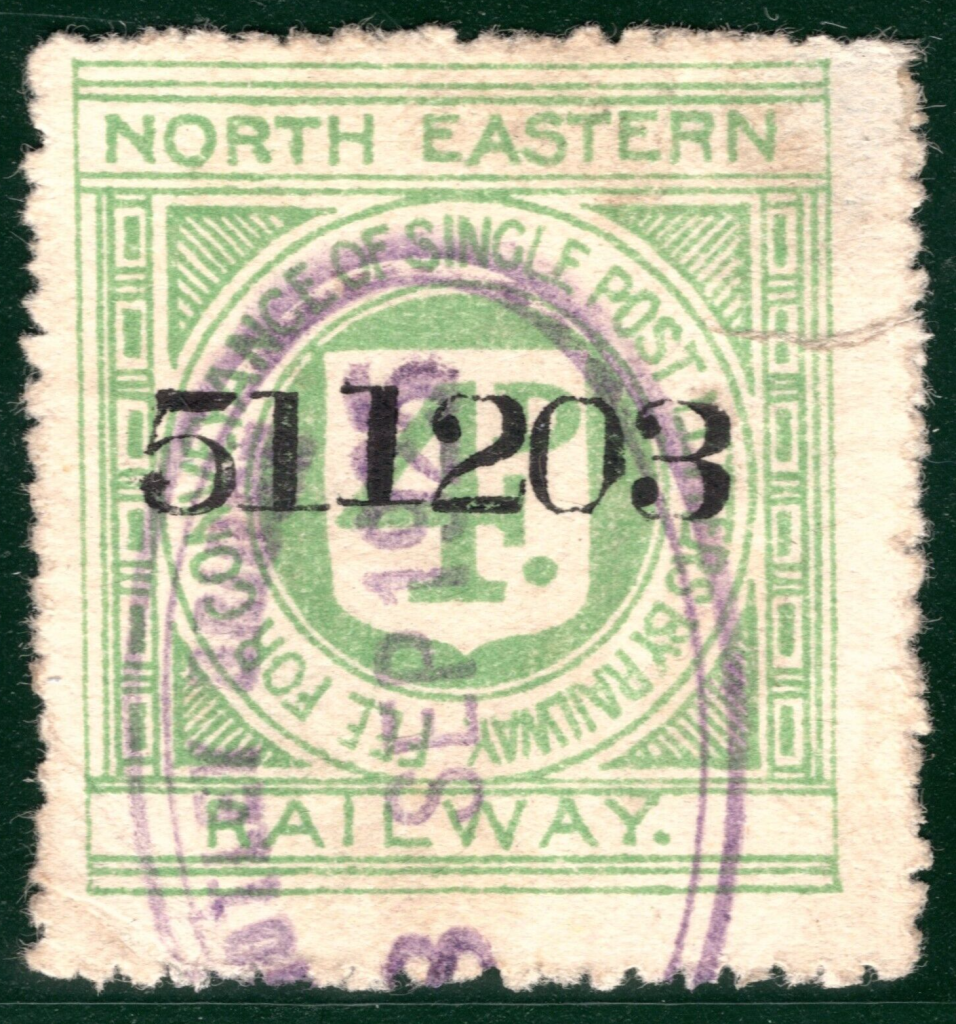 GB Yorks NER RAILWAY Letter Stamp 4d *OTLEY BRIDGE* Station Postmark ...