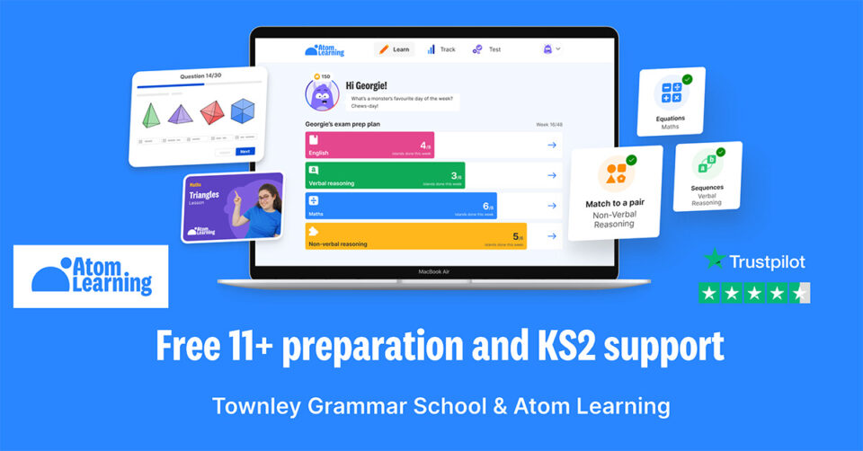 Atom Learning 11+ Success | Townley Grammar
